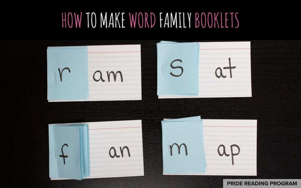 How to Make Word Family Booklets - Structured Literacy | Pride Reading ...