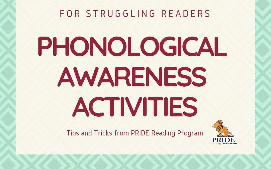 Phonological Awareness Activities - Structured Literacy | Pride Reading Program
