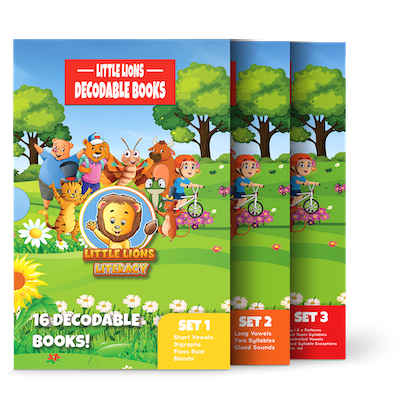 Little Lions Decodable Books - 3 Set Bundle