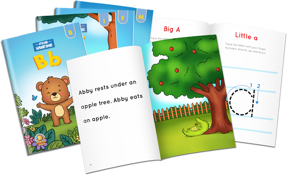 Alphabet Books: Little Lions 26-Book Set for Early Readers