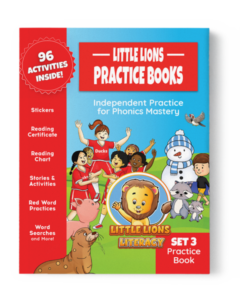 Practice Book 3: 96 Worksheets on Advanced Phonics Skills